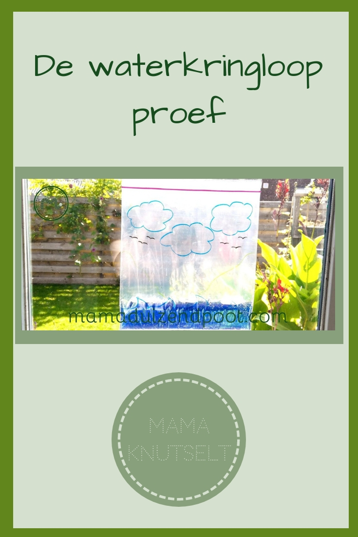 De waterkringloop proef – Mama Duizendpoot